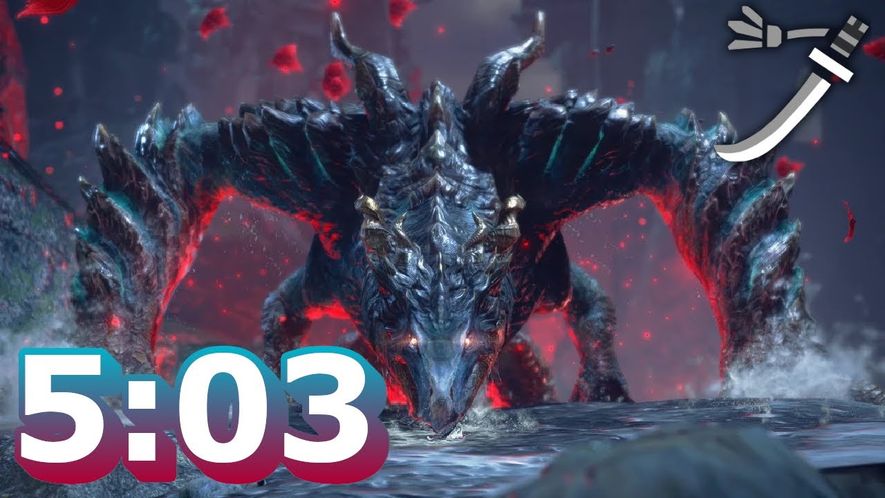 Gaismagorm Long Sword Solo 5:03 - MH Rise: Sunbreak (Switch) ガイアデルム 太刀 ...