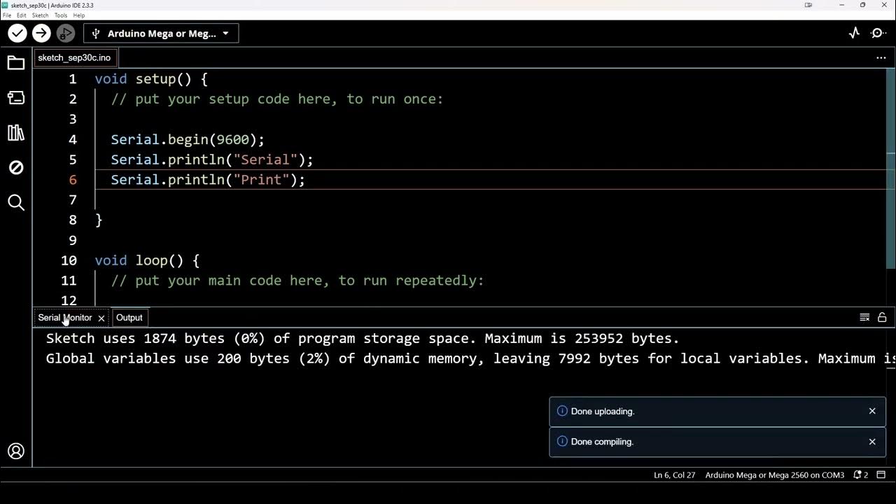 Arduino 101 Write to Serial Monitor - YouTube