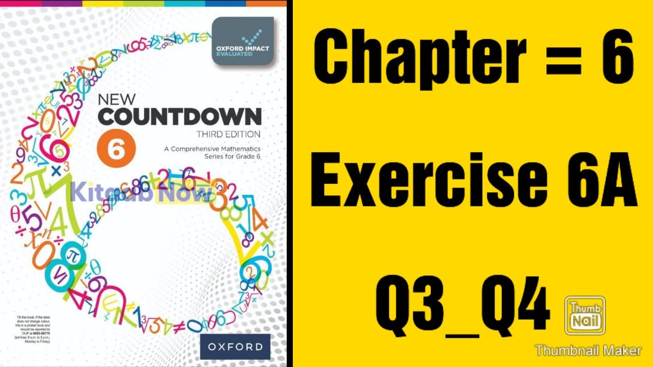 Oxford New Countdown Book 6 Third Edition Chapter 6 Exercise 6a Q3q4 Solved Youtube