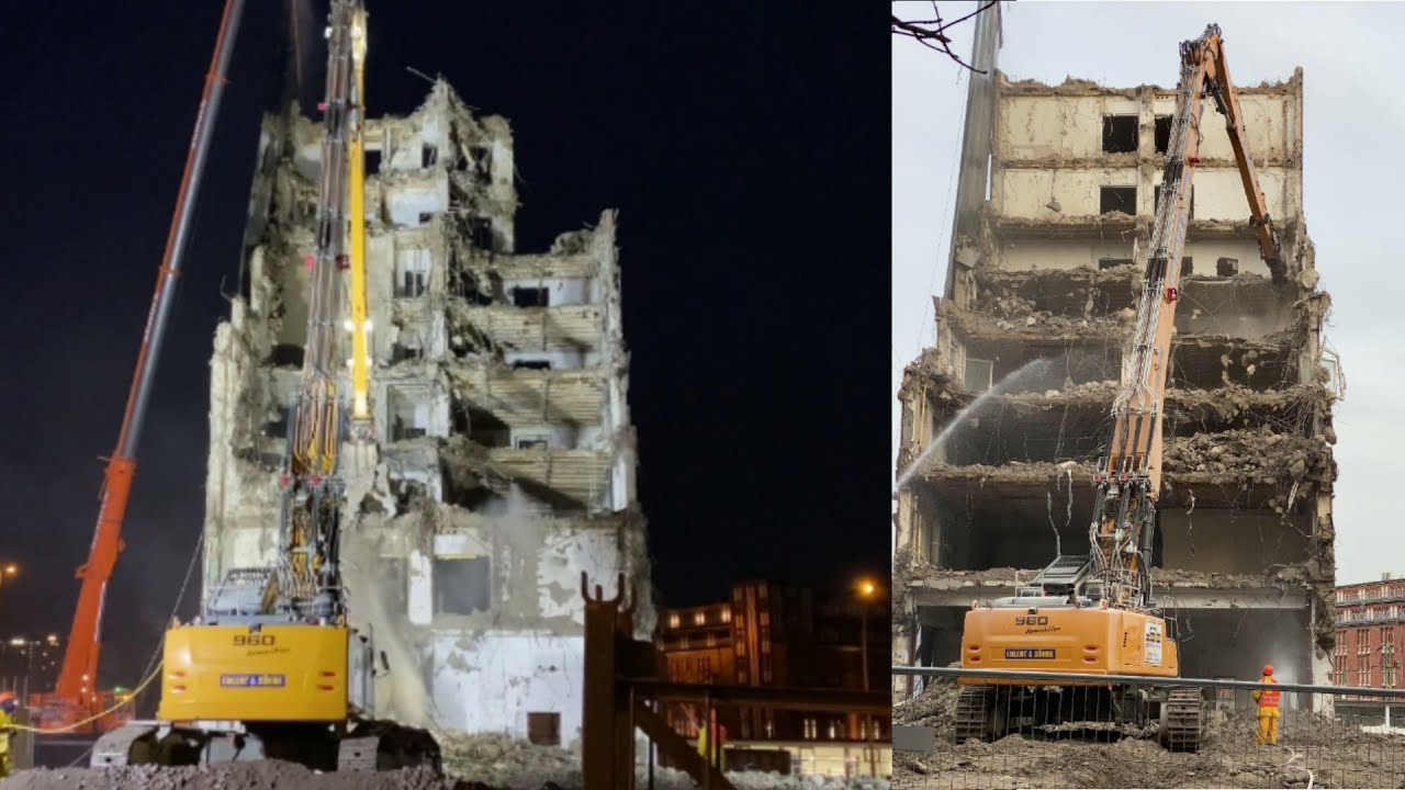 Demolition and Building Falls/Tallest Building in the world - YouTube