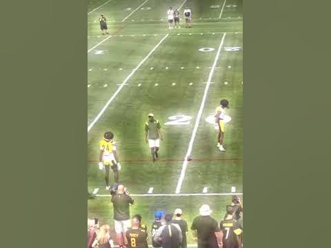 George Pickens HEADTOPS Joey Porter Jr 😈🥶🔥 #foryou #nfl #blowup - YouTube