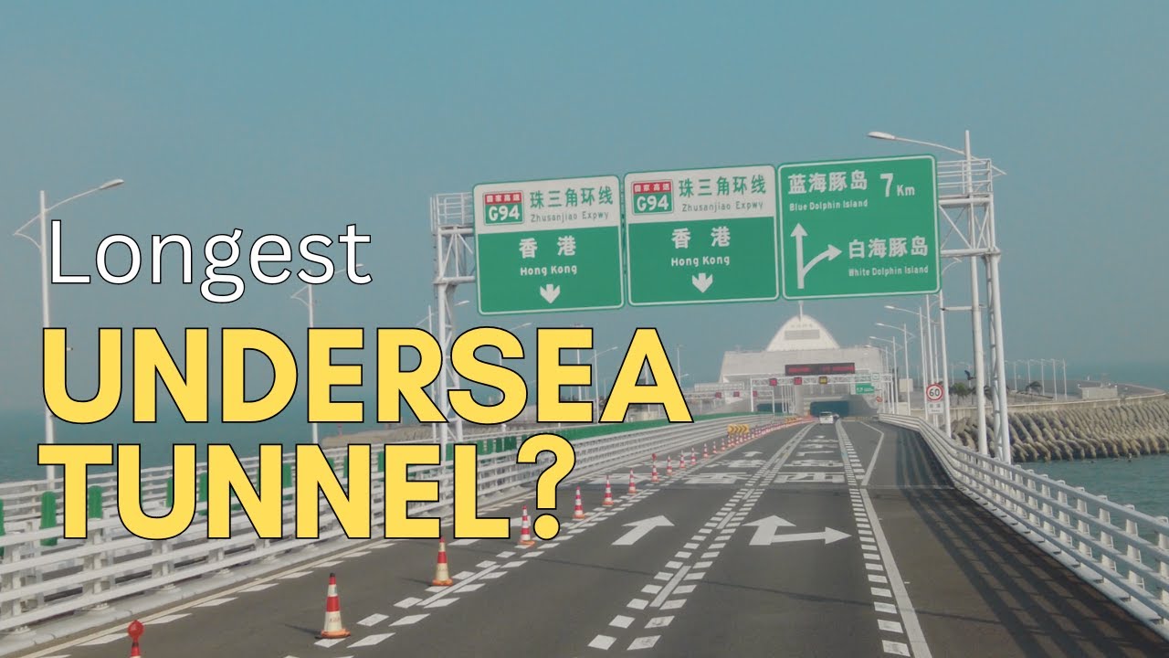 Longest Undersea Tunnel In the World West Artificial Island [4K] Hong ...
