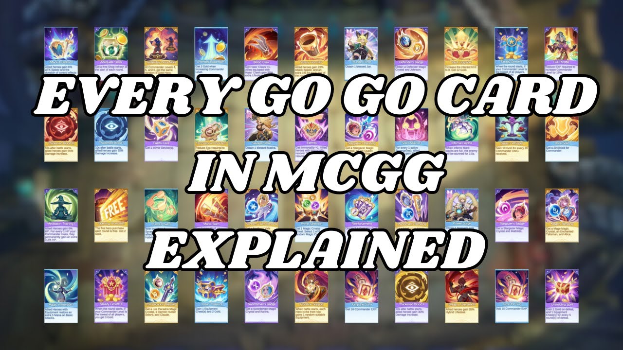 EVERY GO GO CARD IN MAGIC CHESS GO GO EXPLAINED - YouTube