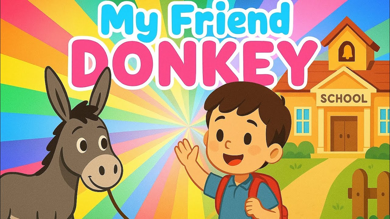 My Friend Donkey Children's Songs - YouTube