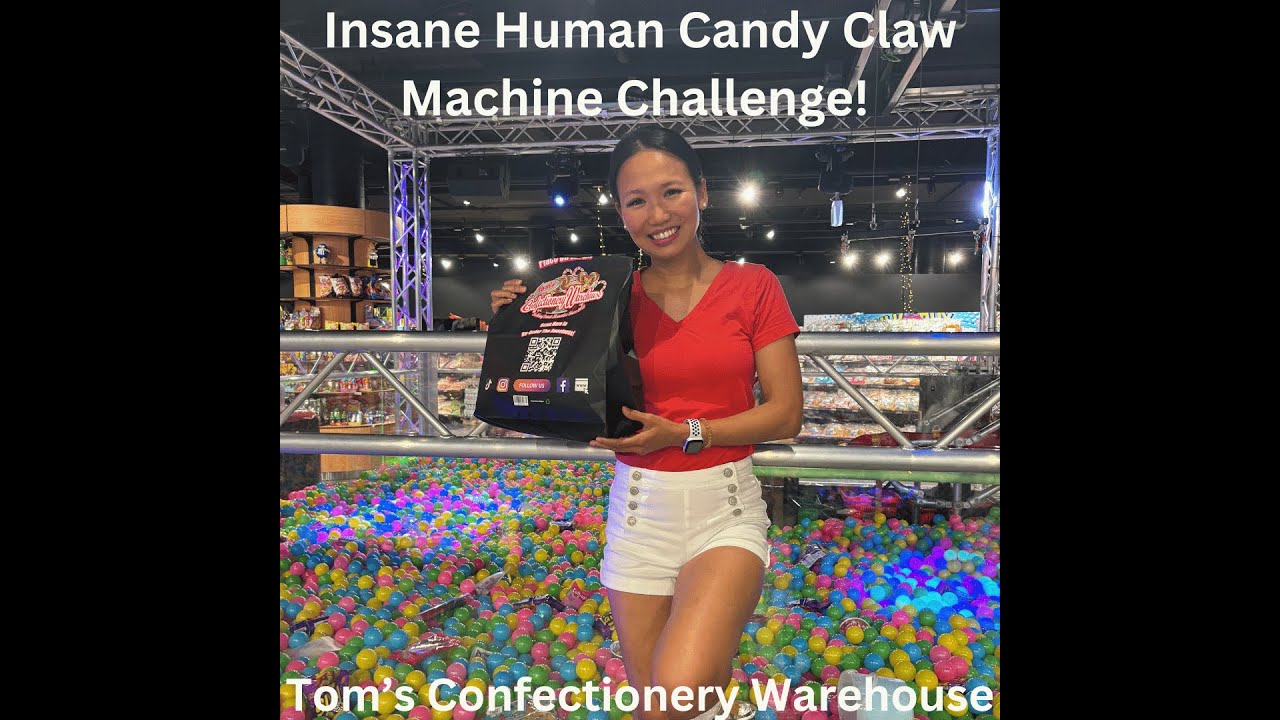 Insane Human Candy Claw Machine Challenge! - Tom's Confectionery ...