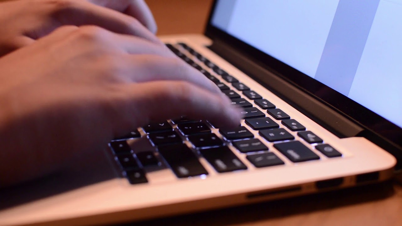 Typing on Keyboard of MacBook Pro 1 | Stock Footage | Creative Commons ...