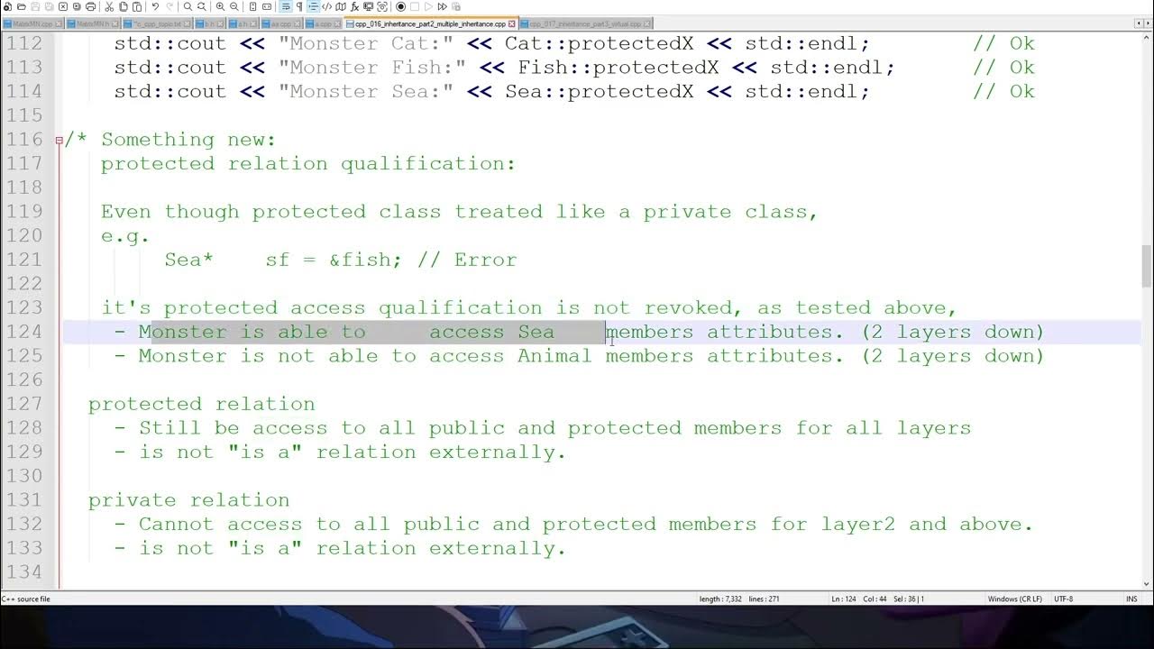 C ++ Basic Tutorial｜016｜ inheritance part2 multiple inheritance - YouTube