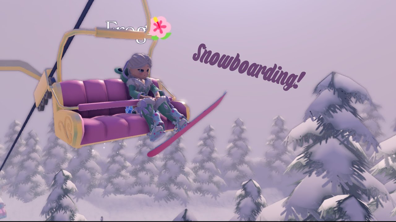 Trying snowboarding //lyhyt live -Royale high - YouTube