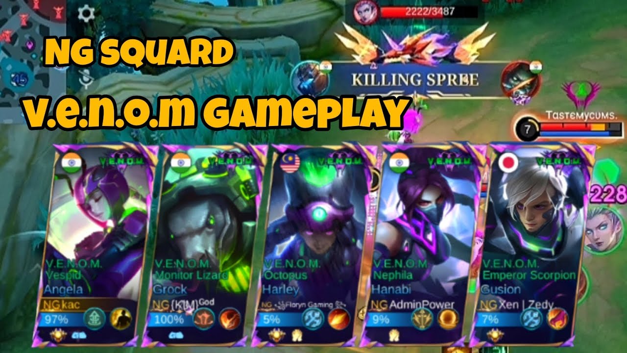 FINALLY NEW V.E.N.O.M SQUAD IS HERE | V.E.N.O.M FULL SQUAD GAMEPLAY ...