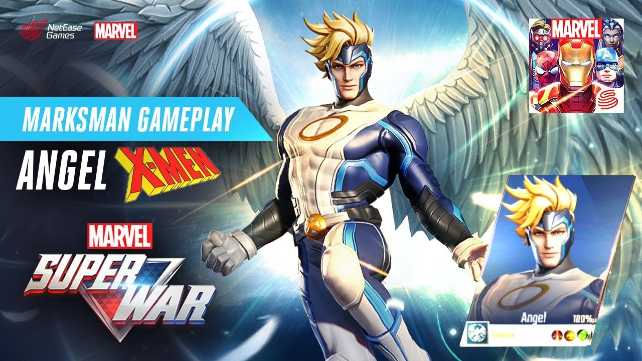 MARVEL Super War MOBA: ANGEL XMEN - Marksman hero GAMEPLAY 【Marvel ...