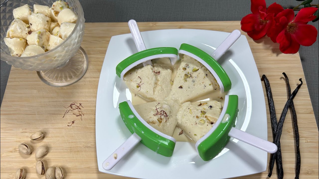 Malai Kulfi Ice Cream Recipe - YouTube
