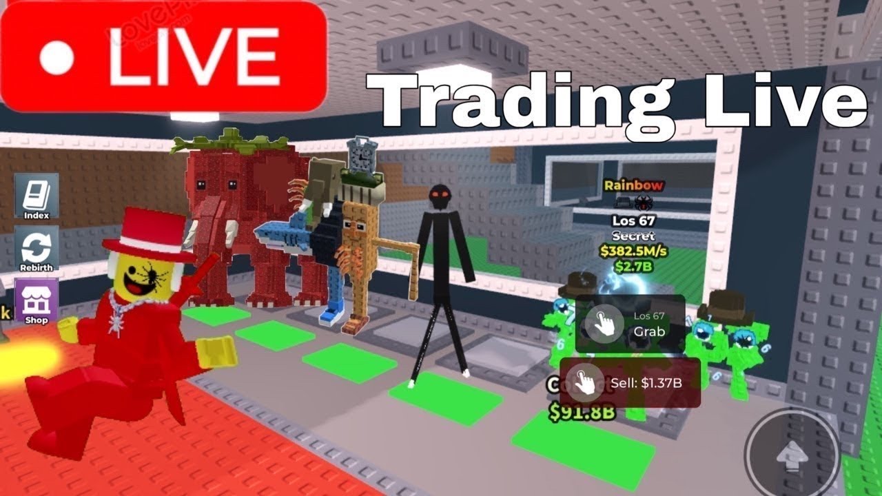 Sab TRADING LIVE steal a brainrot| CapPlayz - YouTube