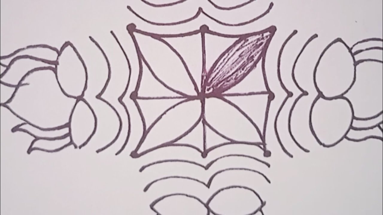 How to draw beautiful drawing from 9 points | easy dots drawing for ...