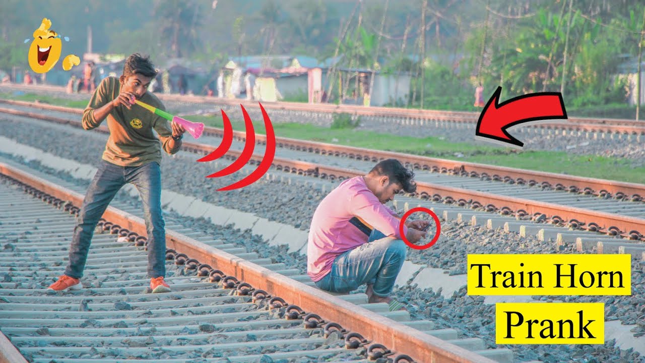 Viral Train Horn Prank 2021 || Best Of Train Horn Prank Reaction on ...