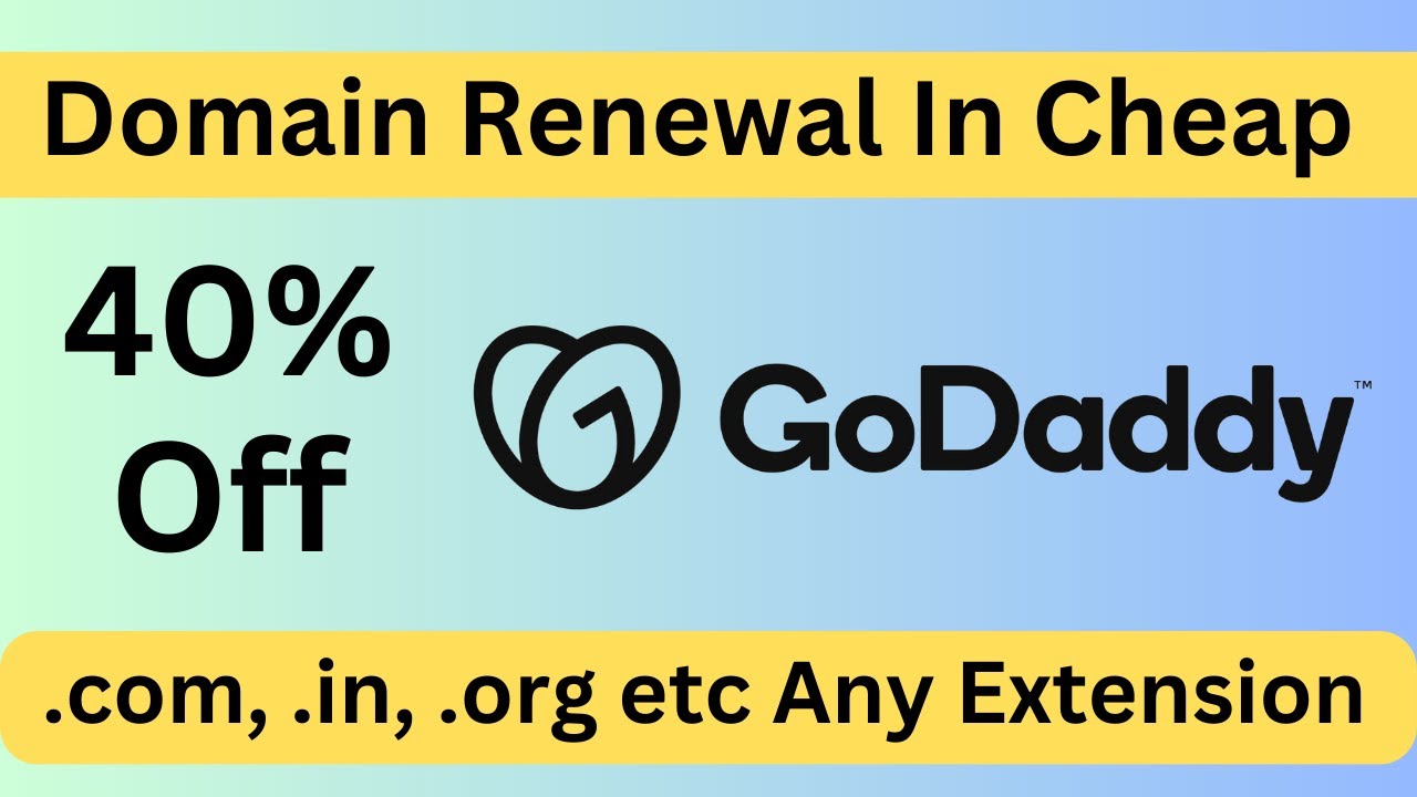 How To Renewal Domain In Cheap Price Godaddy 2023 Youtube