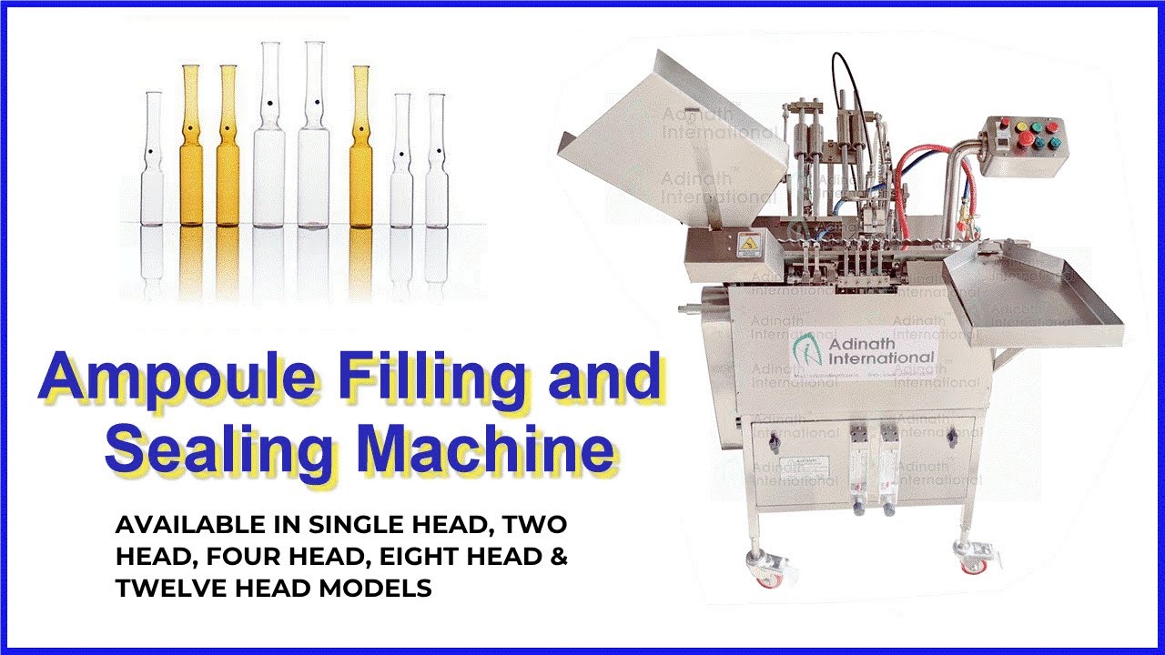 Two Head Ampoule Filling Machine, 2 Head Ampoule Filler - YouTube