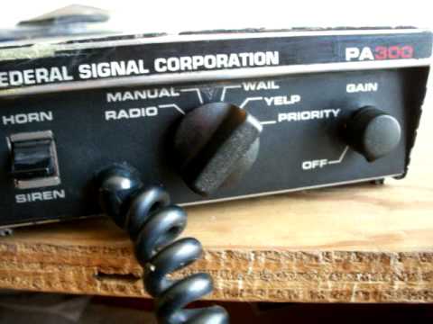 Federal Signal PA300 Demo - YouTube