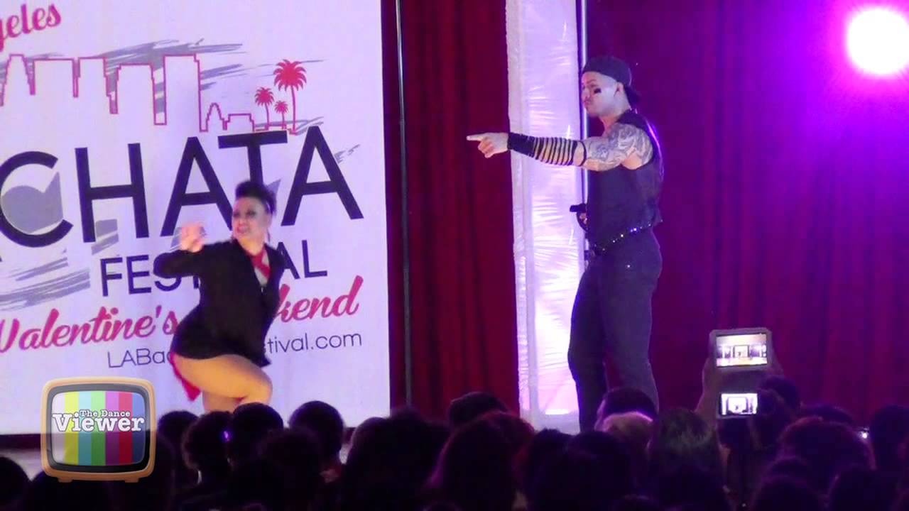Alejandro Rey gives Jo a lap dance - 5th Los Angeles Bachata Festival ...