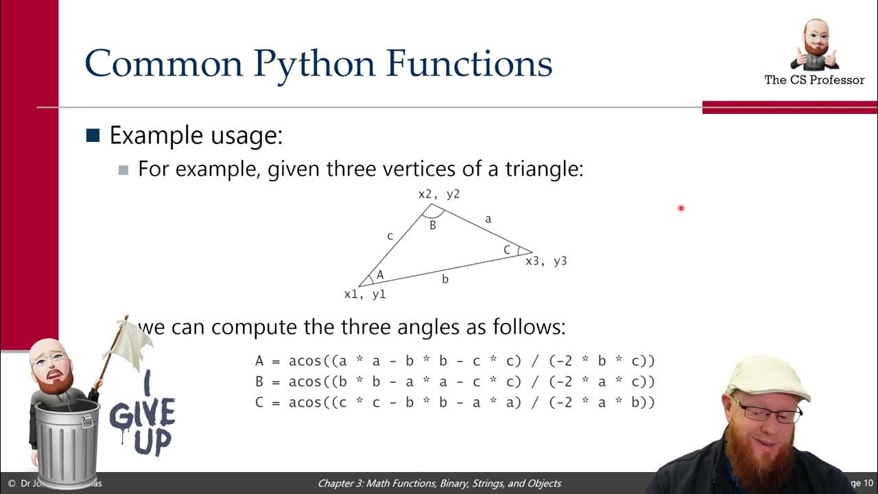 Chapter 3: Math Functions, Binary, Encodings, & More - YouTube