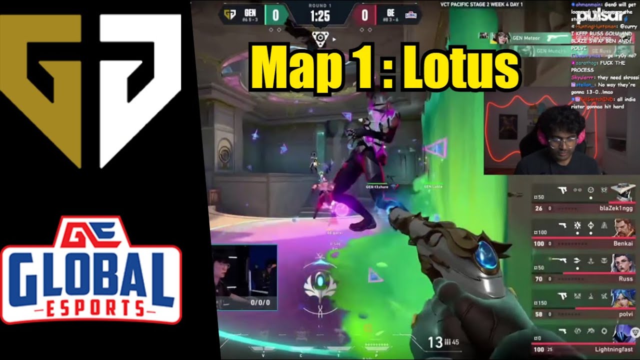 Curry reacts to GEN.G vs GE | Map 1 | Champions Tour 2024: Pacific ...