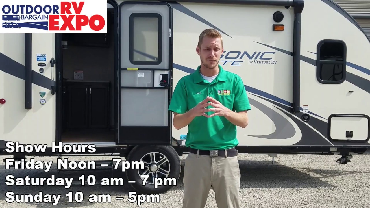 Outdoor RV Bargain Expo Show in Cleveland. Ohio at Cuyahoga County ...