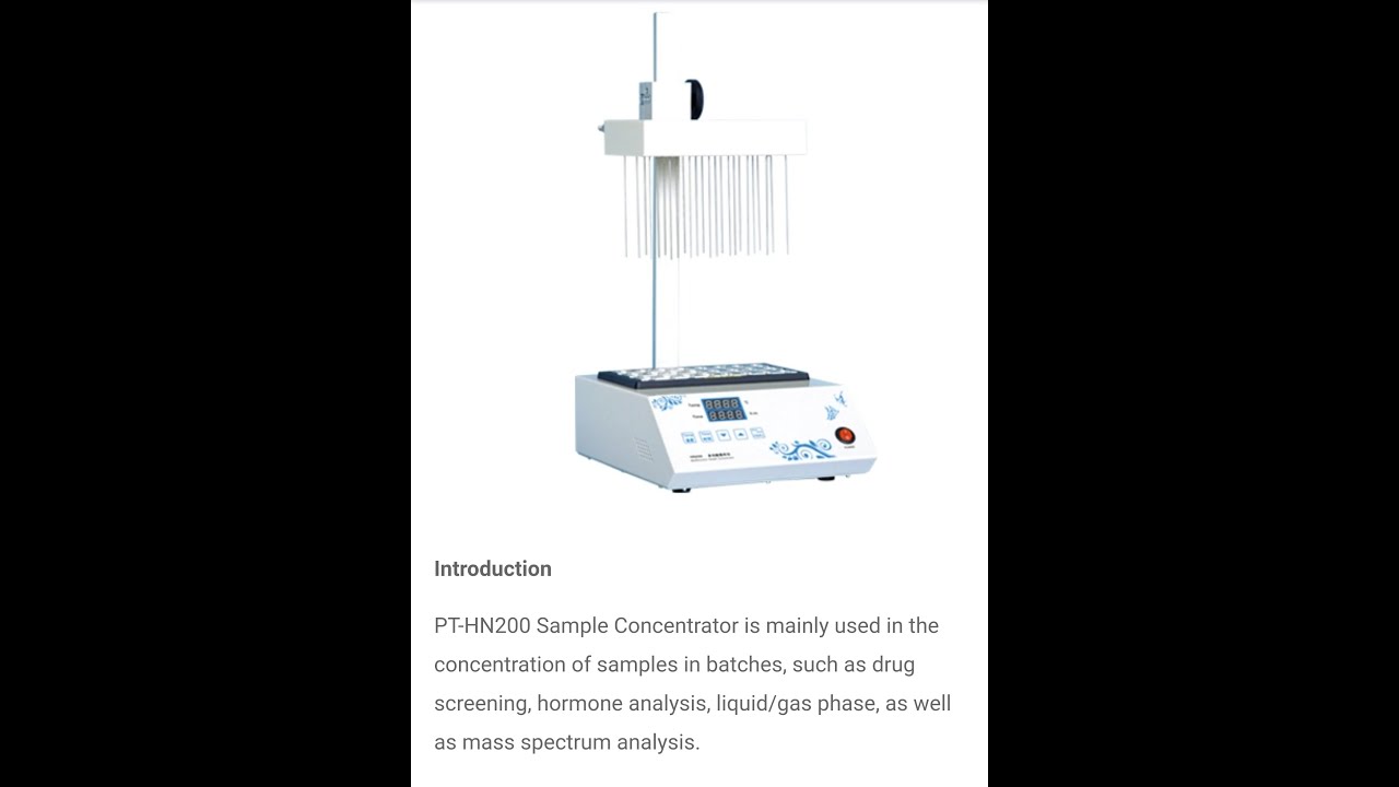 Sample Concentrator - Nitrogen Evaporator | #biomedicalengineering # ...