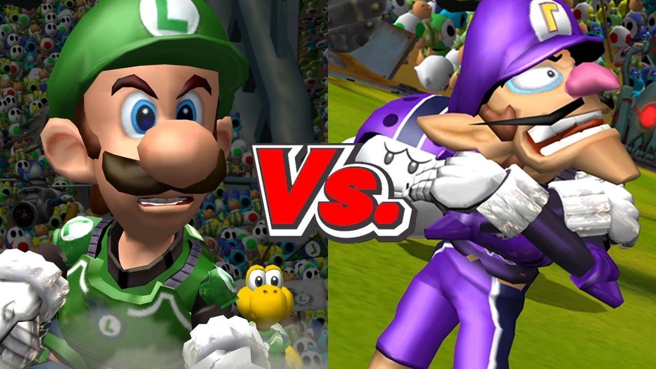 Mario Strikers Charged - Luigi/Koopa Vs. Waluigi/Boo - YouTube
