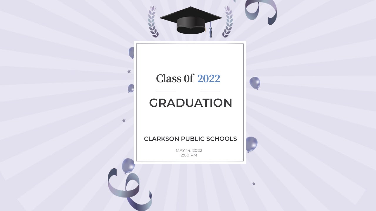 Class Of 2022 Graduation Background