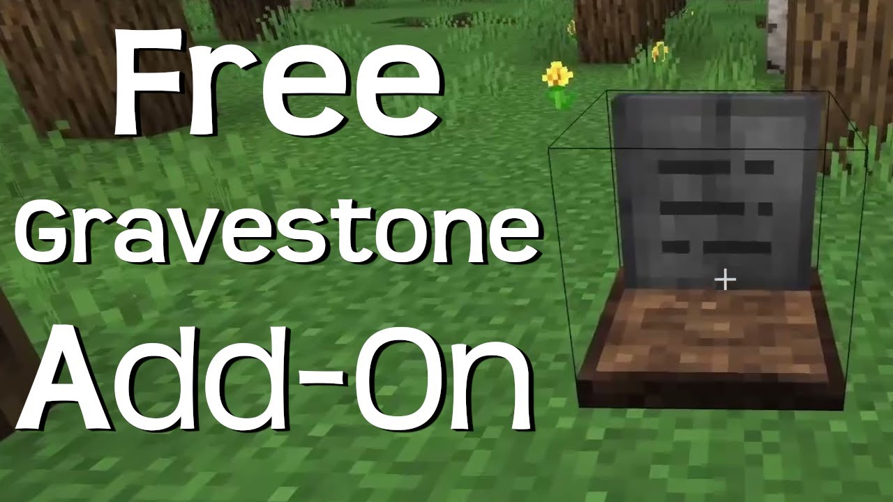 This Free Add--On Adds Gravestones To Minecraft Bedrock Edition! - YouTube