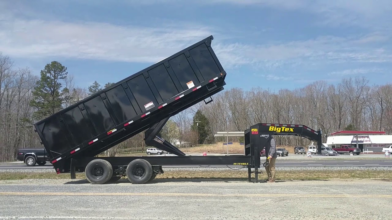 25DU Gooseneck Dump Trailer 20 Ft 25 900K GVWR YouTube