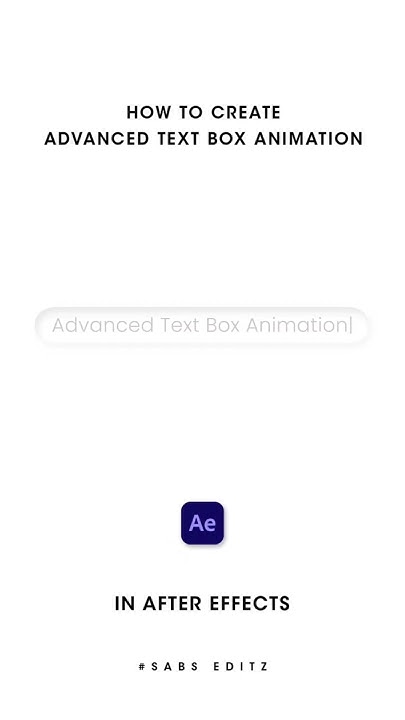 How to create Text box animation in after effects #aftereffects #tutorial #aftereffectstutorial ...