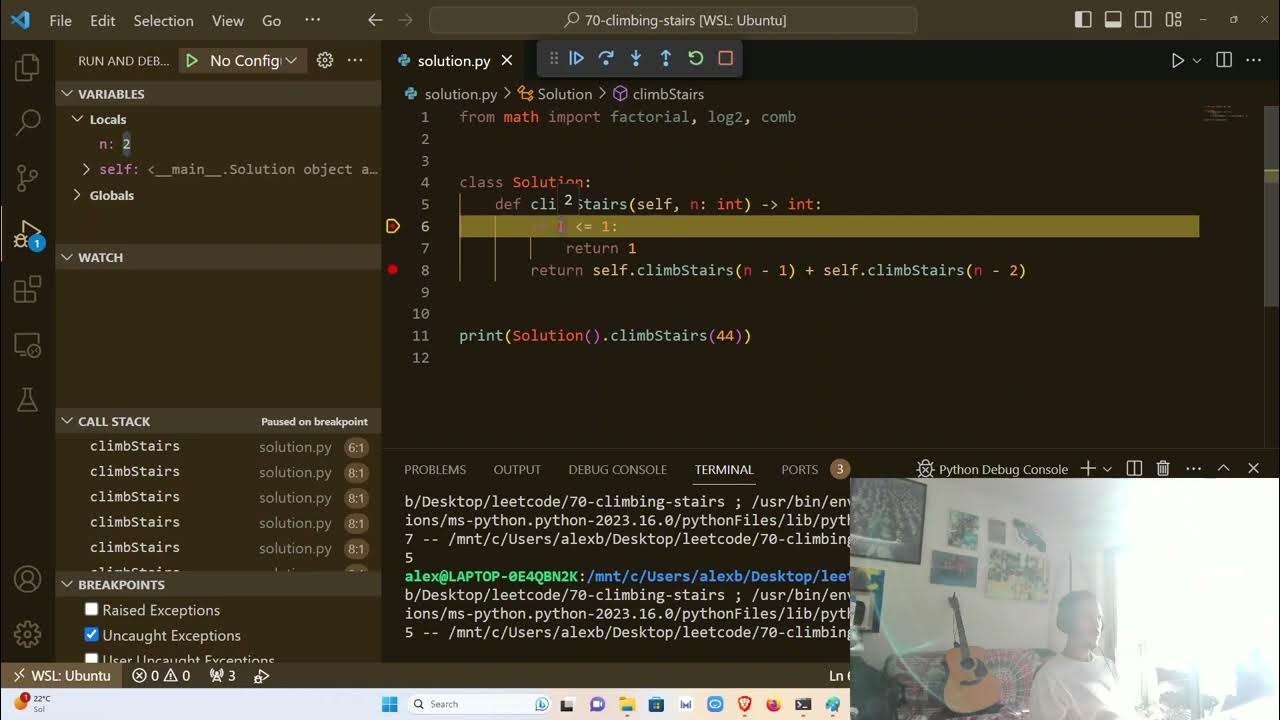 💻Solving All LeetCode Problems with PYTHON 🐍 - 70 Climbing Stairs - YouTube