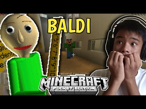 I FOUND BALDI IN MINECRAFT PE | Baldi's Basics Minecraft Pe - YouTube