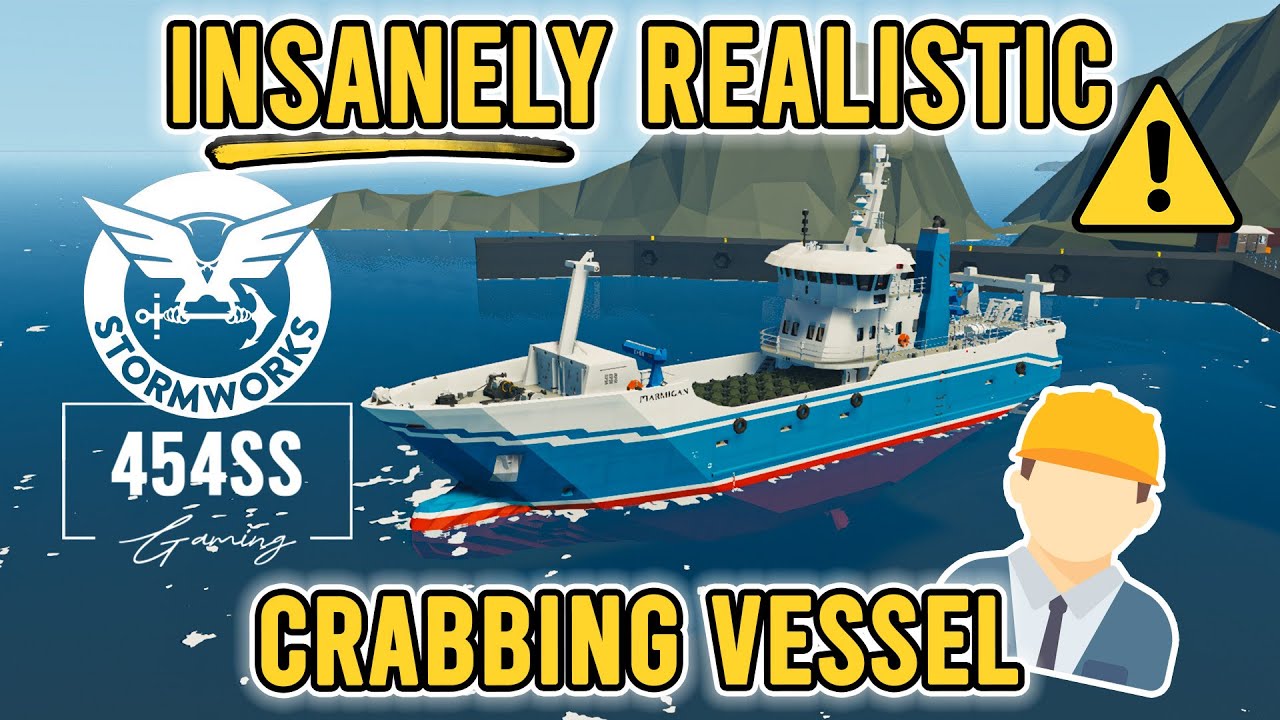 MEGA Realistic and Detailed Crabbing Ship in Stormworks - YouTube
