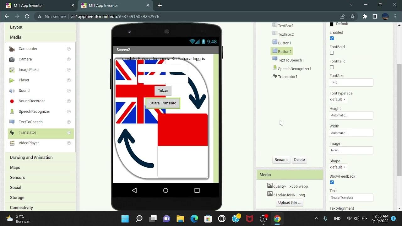 Tutorial Cara Membuat Aplikasi Dengan MIT Inventor - YouTube