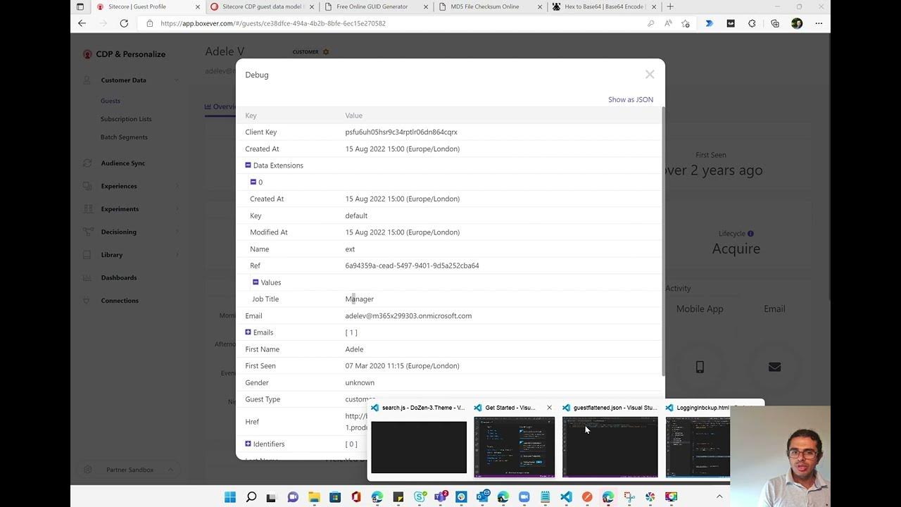 Sitecore CDP/Personalize Getting Started - Using Batch API to Ingest Employee Data - YouTube