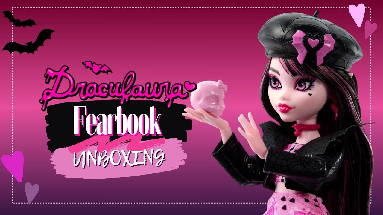 Draculaura Fearbook 🦇 | Unboxing Monster High G3 - YouTube