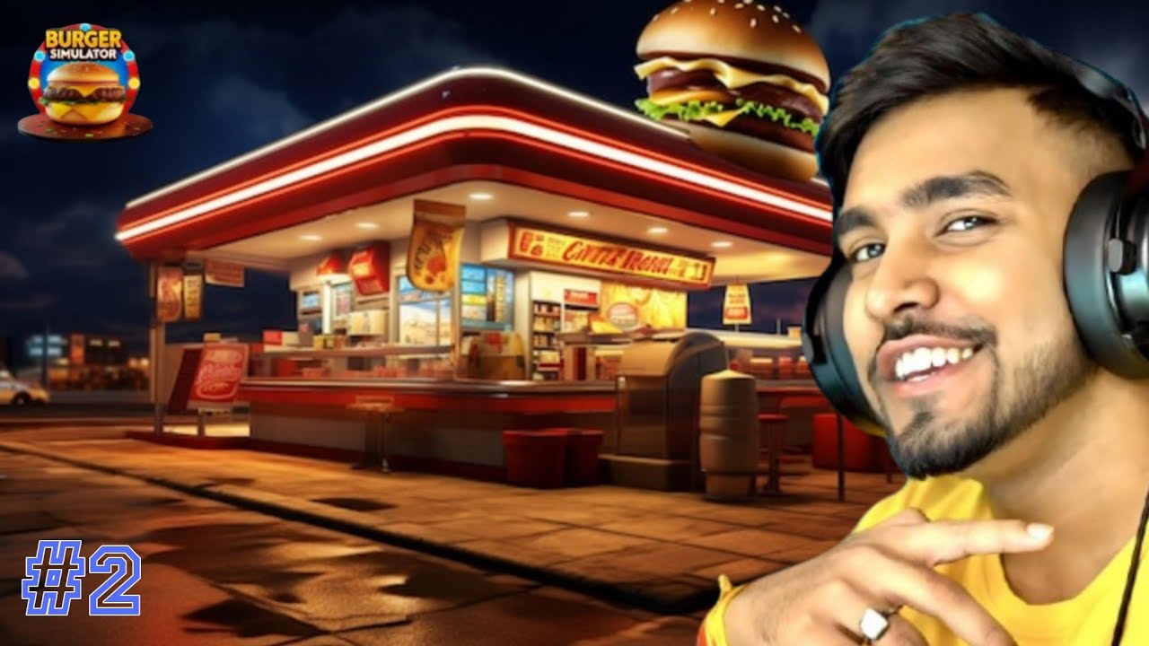 #part2 || SECOND DAY BURGER SIMULATOR SHOP || BURGER SIMULATOR || BEST ...