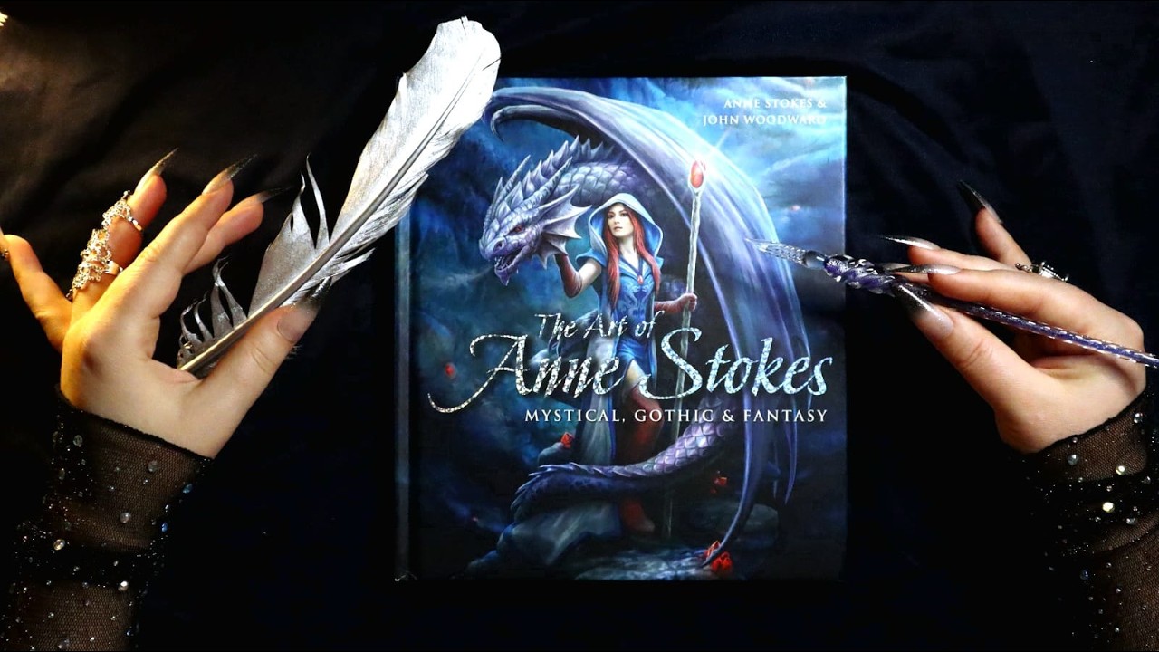 ASMR Book Page Flipping, Tapping & Scratching& Tracing 📘 Dragons by ...