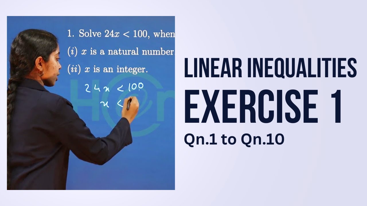Exercise 1A (Qn.1 - Qn.10) - linear inequalities Part 3 Plus one ...