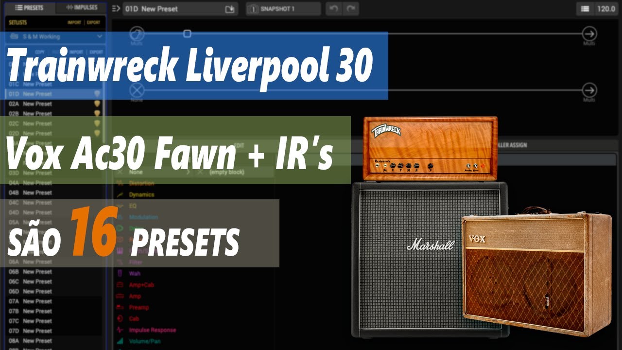 WORSHIP ESSENTIALS | HX STOMP | VOX AC30 FAWN AND LIVERPOOL TRAINWRECK ...
