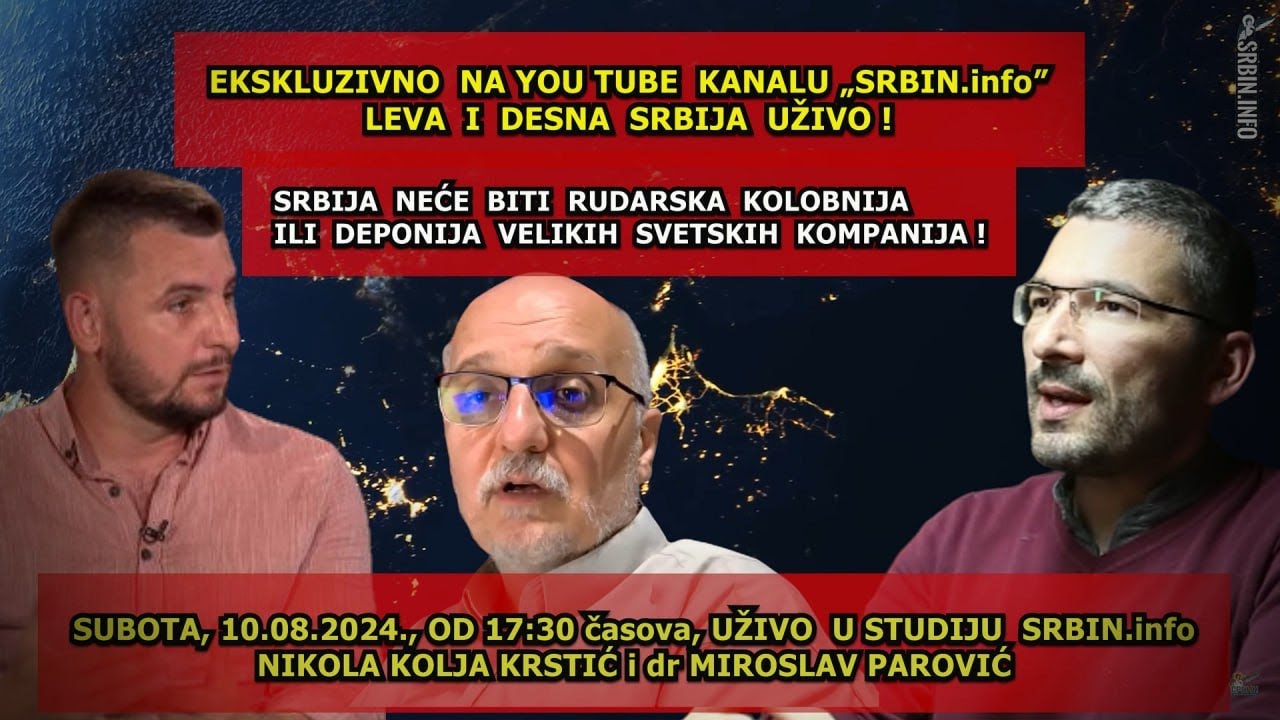 Uživo na Srbin.info: Dr Parović i Kolja Krstić o tome šta će biti na ...