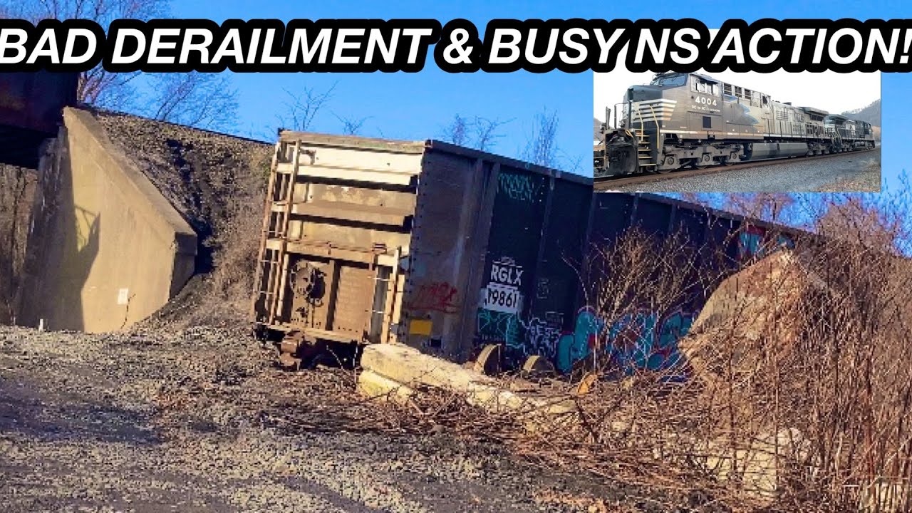 500 Subscriber special! A bad derailment at Rockville bridge & 10 NS ...