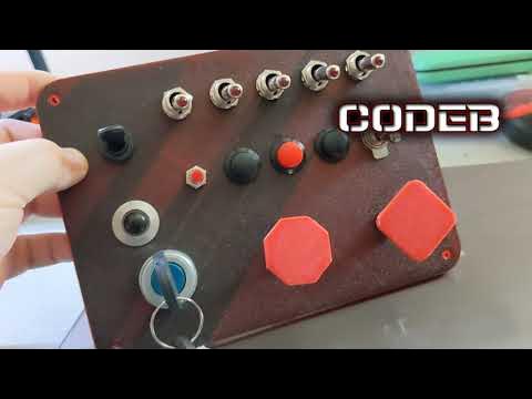 New 3D Printed Button Box For American/Euro Truck Simulator - YouTube