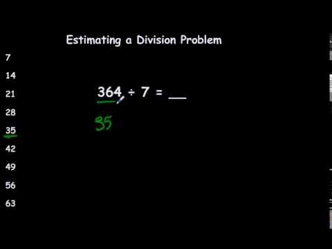 Estimating a division problem 1 - YouTube