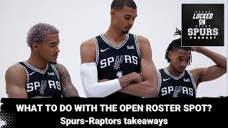 What should the San Antonio Spurs do with their available roster spot ...