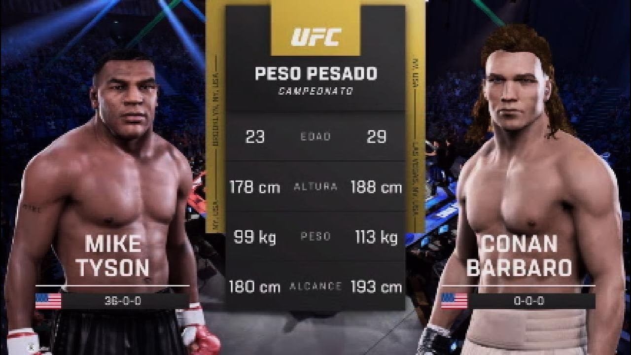 Mike Tyson vs. Conan el Barbaro | UFC 5 Mike Tyson Training | Standing ...