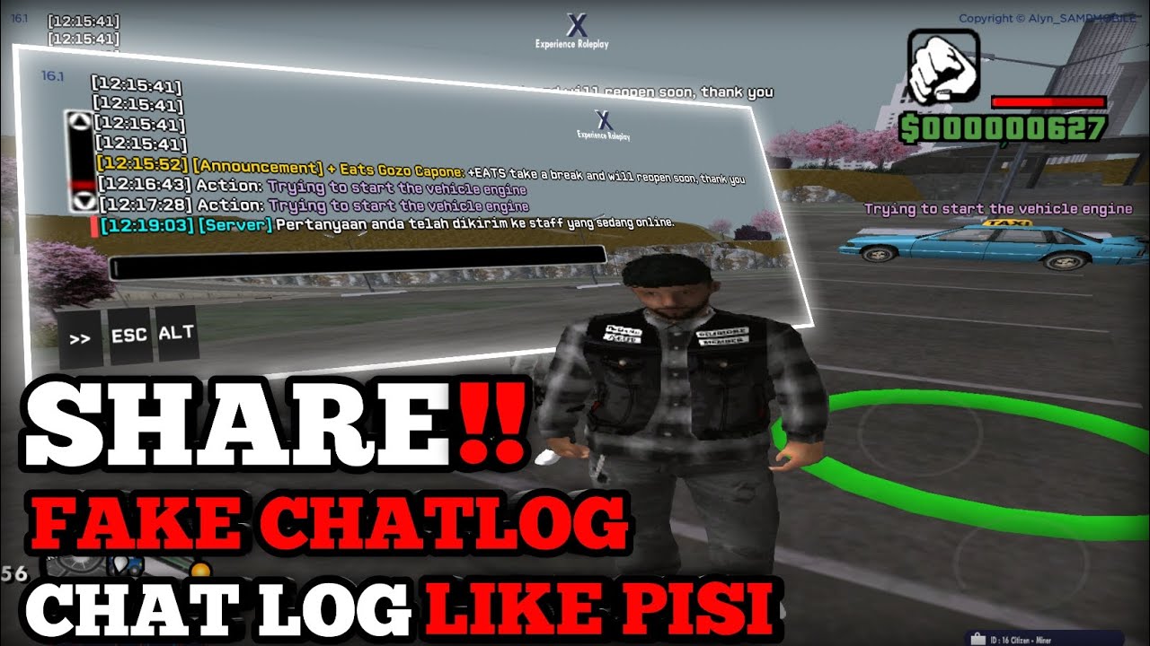 SHARE FAKE CHATLOG PC, MIRIP BANGET?!! || GTA SAMP ANDROID - YouTube