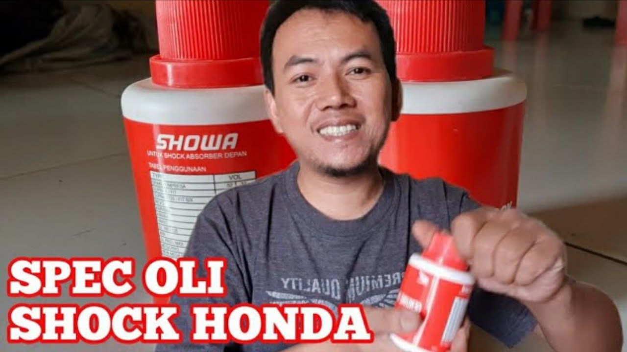 Spec ukuran oli shock depan semua type motor Honda - YouTube