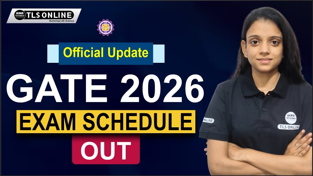 GATE 2026 Exam Schedule Out !! #gate2026 #examschedule #tlsgate # ...